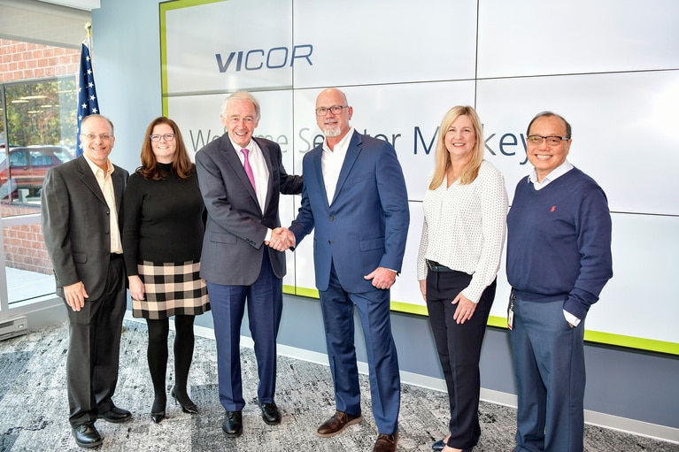 U.S. Senator Markey visits Vicor, Tours World’s First power Electronics ...